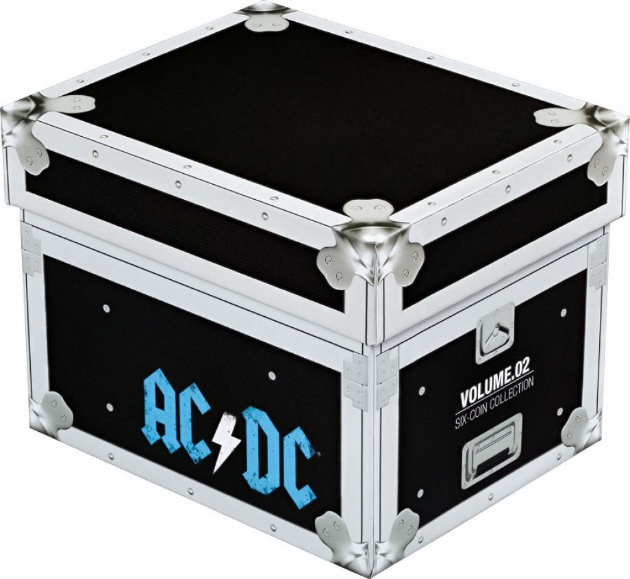 Колекция монети в чест на AC/DC по повод 50-годишнината на групата ...
